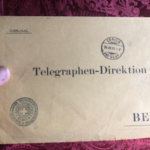 Antique Swiss Telegram Envelopes, 1890's, Switzerland Postal History, 5 ...
