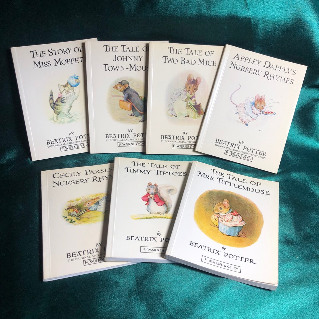 Beatrix Potter Vintage Story Books, 7 Titles, Nursery Rhymes, Classic ...