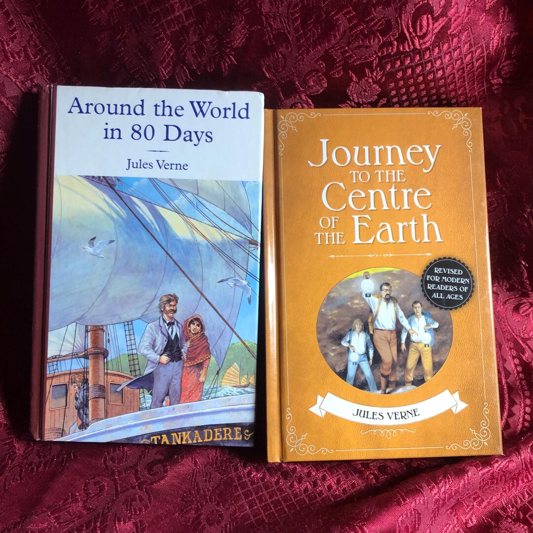 Jules Verne - 2 Books, Around the World in 80 Days Plus Journey to the ...