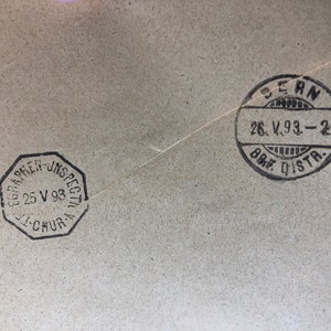 Antique Swiss Telegram Envelopes, 1890's, Switzerland Postal History, 5 ...