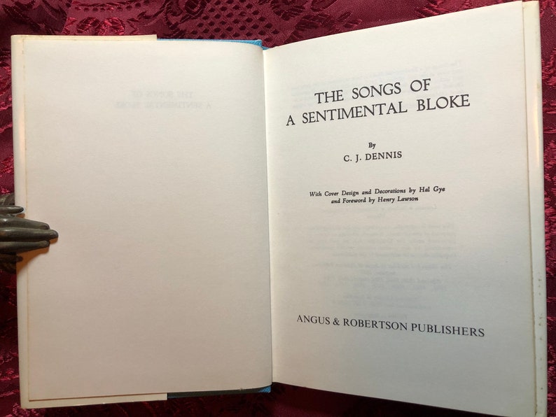 Two Australian Classic Books by C.J. Dennis, Digger Smith & the ...