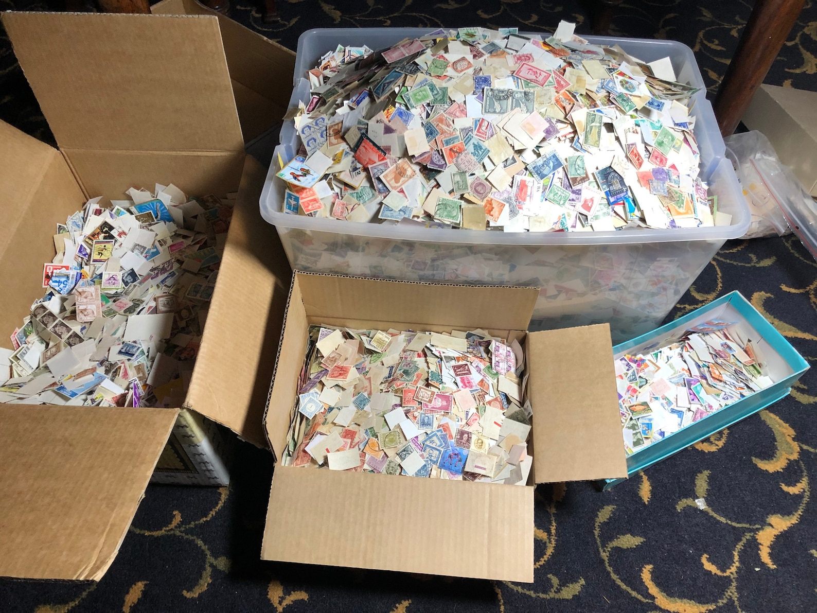 Stamps Galore! A Mountain of Postage Stamps for Sale in 2 Pound ...