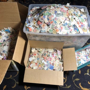 Stamps Galore! A Mountain of Postage Stamps for Sale in 2 Pound ...