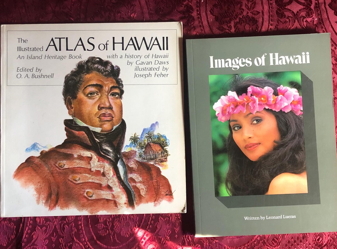 The Illustrated Atlas of Hawaii, Plus, Images of Hawaii, 2 Books ...