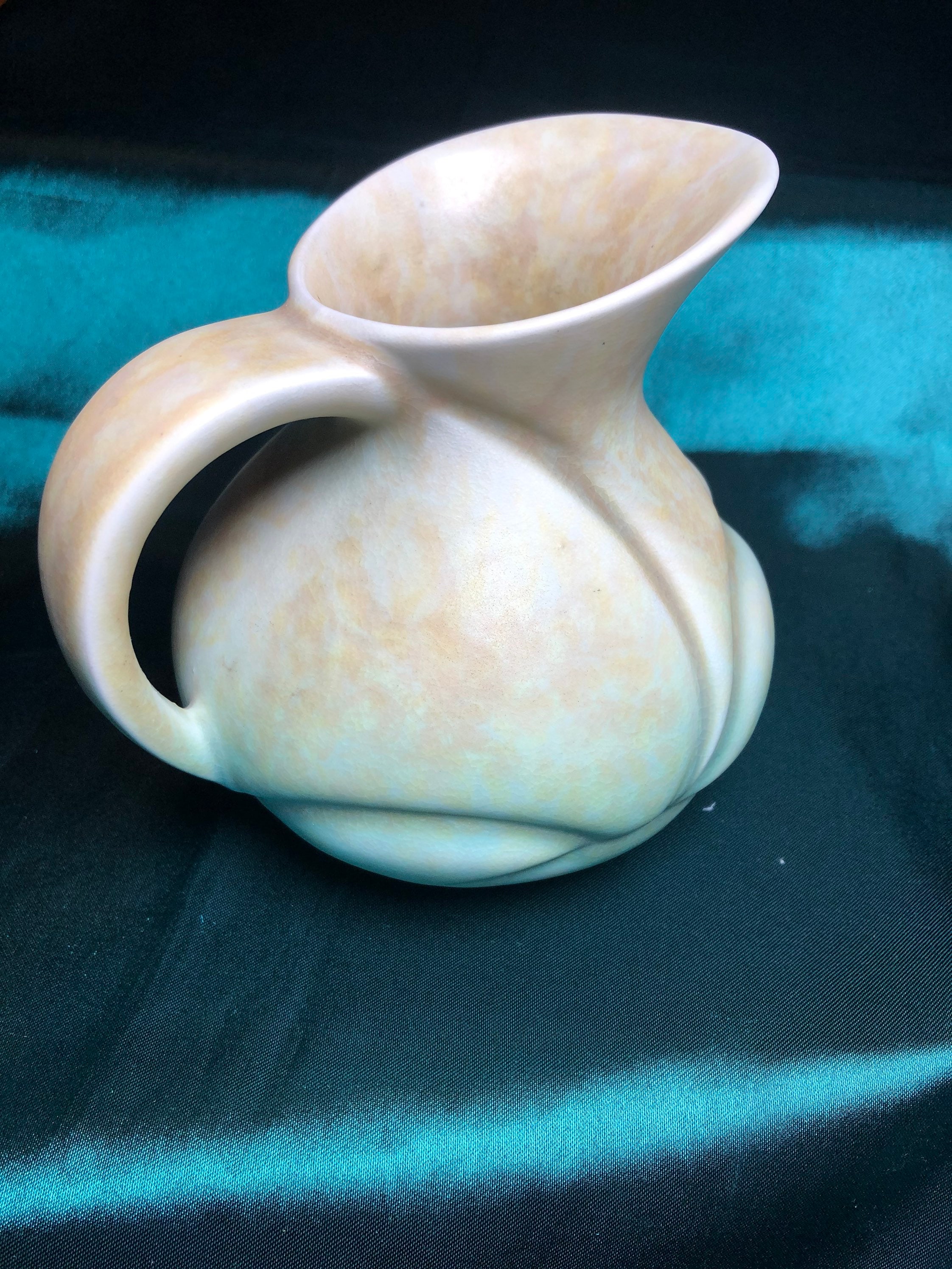 Crown Devon Pottery Jug Modernist style Art Nouveau Organic | Etsy