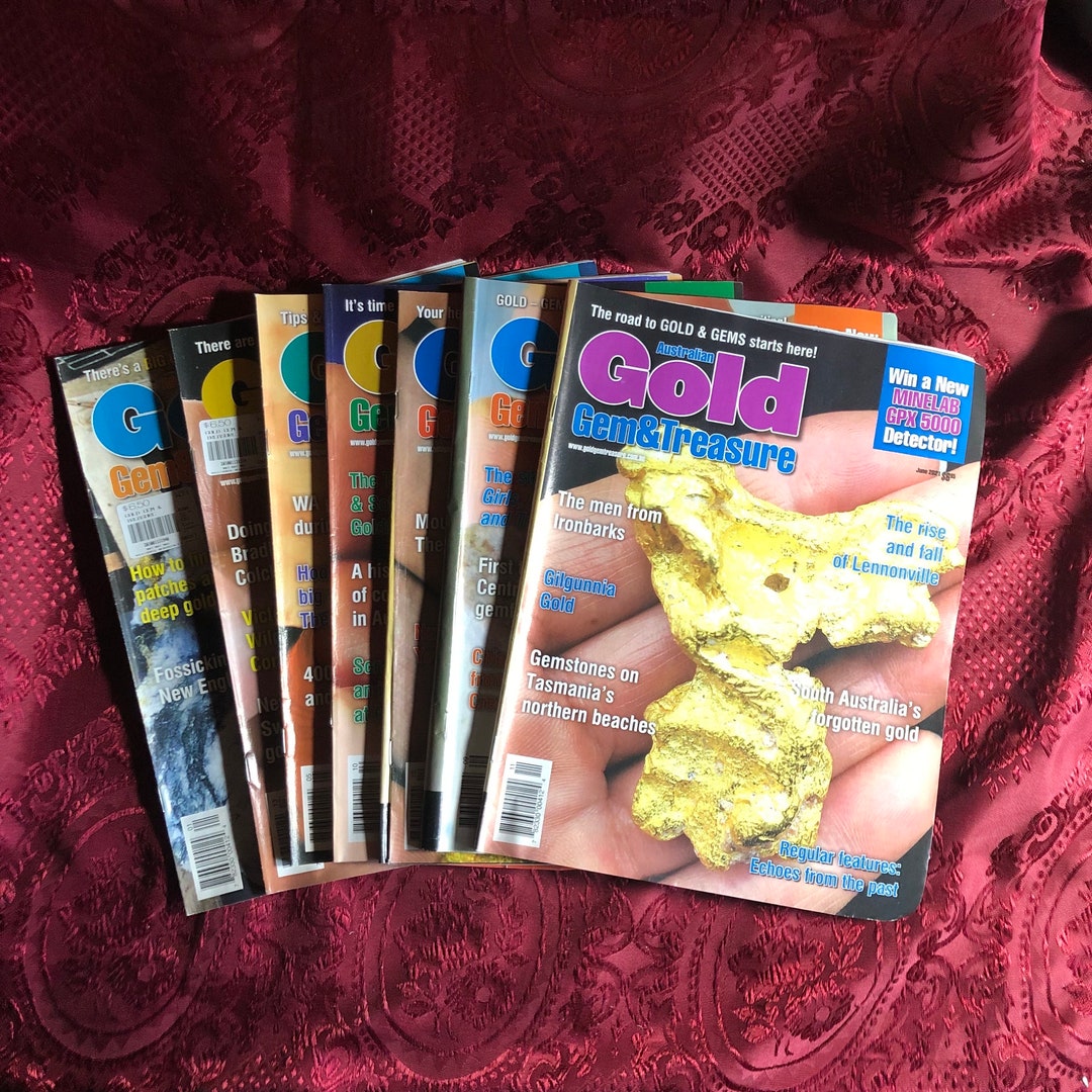 Australian Gold Gem & Treasure -7 Magazines, 2019, 2021, Metal ...