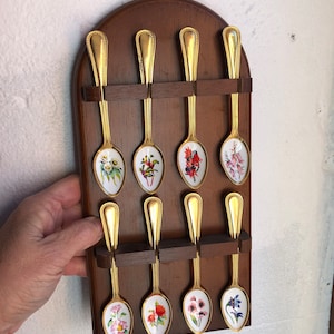 Vintage Australian Souvenir Spoons, State Flowers of Australia, 8 ...