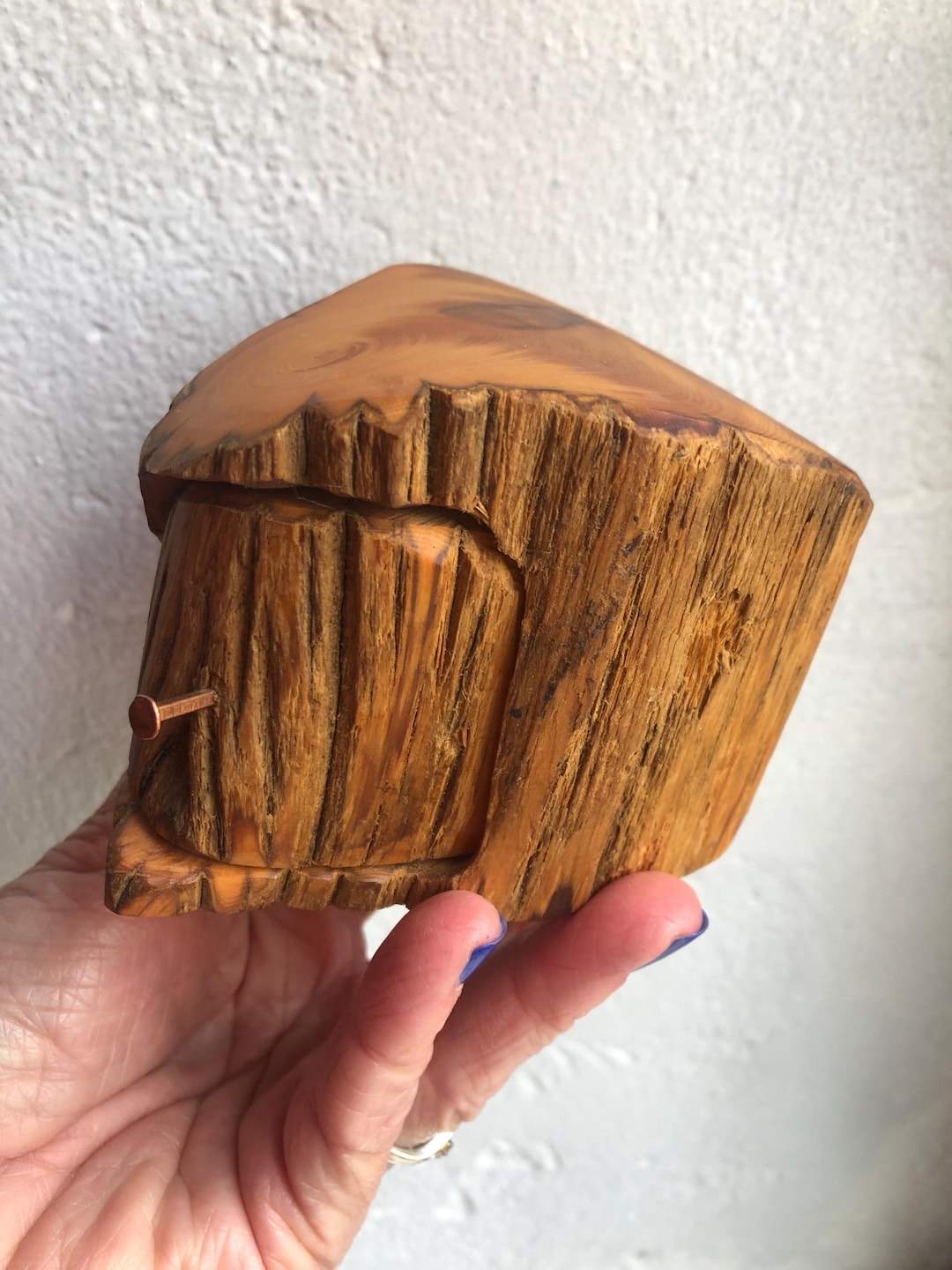 Unusual and Unique Tasmanian Huon Pine Trinket Box, Hand Made by ...