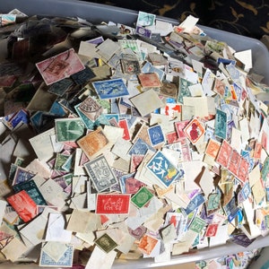 Stamps Galore! A Mountain of Postage Stamps for Sale in 2 Pound ...