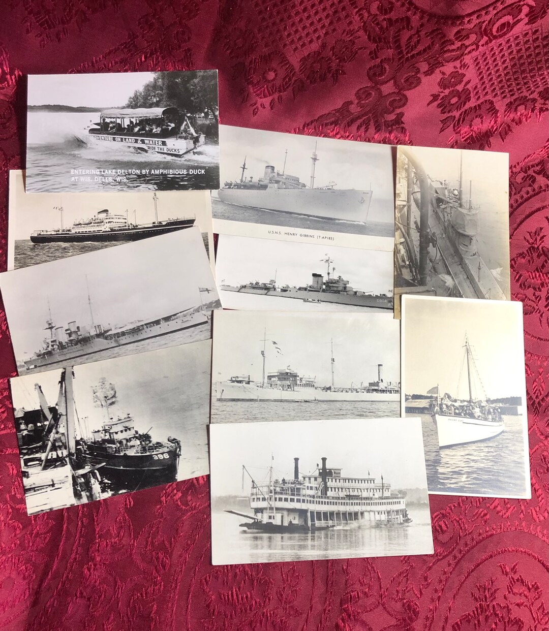 Ten Old Picture Postcards, Ships of the World, Genuine Real Photo ...