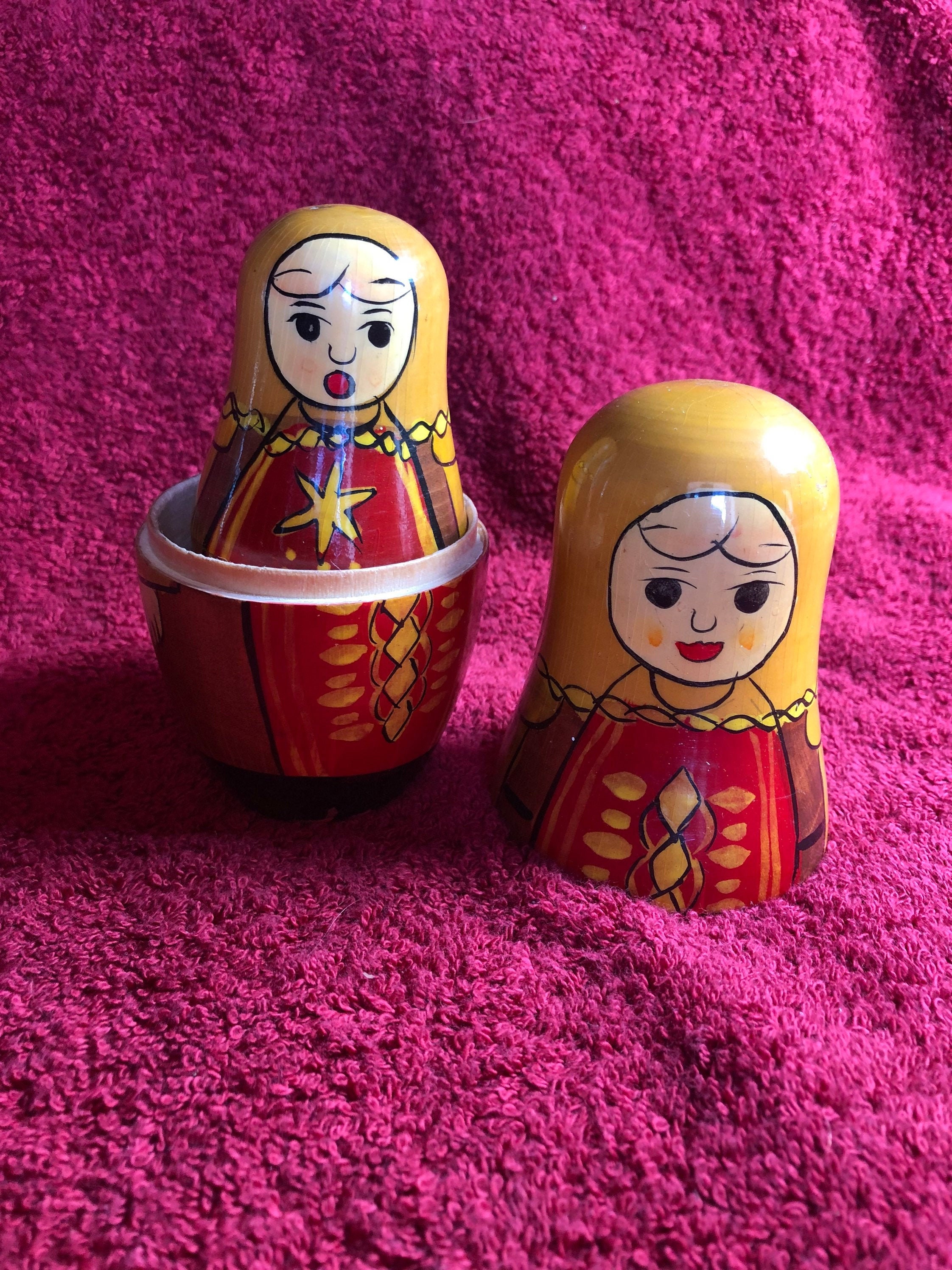 Charming Babushka Doll Set Five Dolls in One. | Etsy