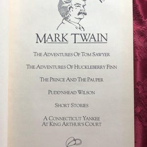 Mark Twain Library of World Classics, Book of Collected Works, Tom ...
