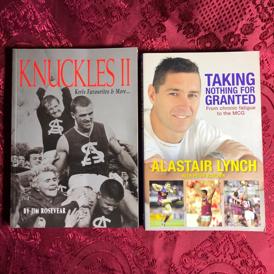 Two Aussie Rules Football Books, Taking Nothing for Granted, by ...