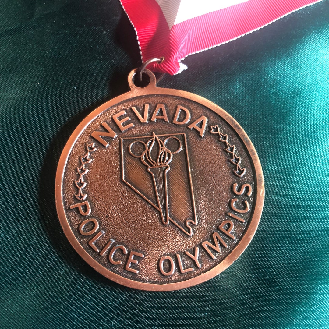 Nevada Police Olympics 1976, Large Medallion, Police Athletic ...