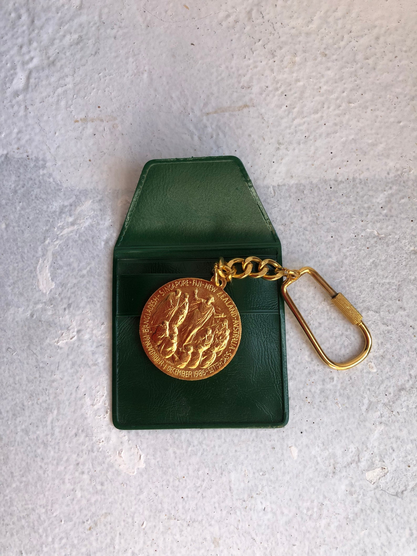 Pope John Paul II, Gold Plated Medallion Key Chain, Commemorating ...