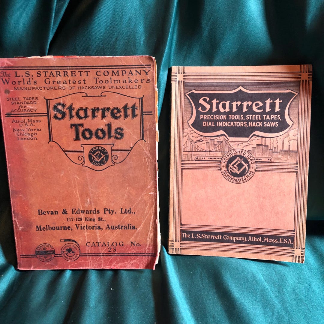 Rare Ephemera! Starrett Precision Tools, World’s Greatest Toolmakers, 2 ...