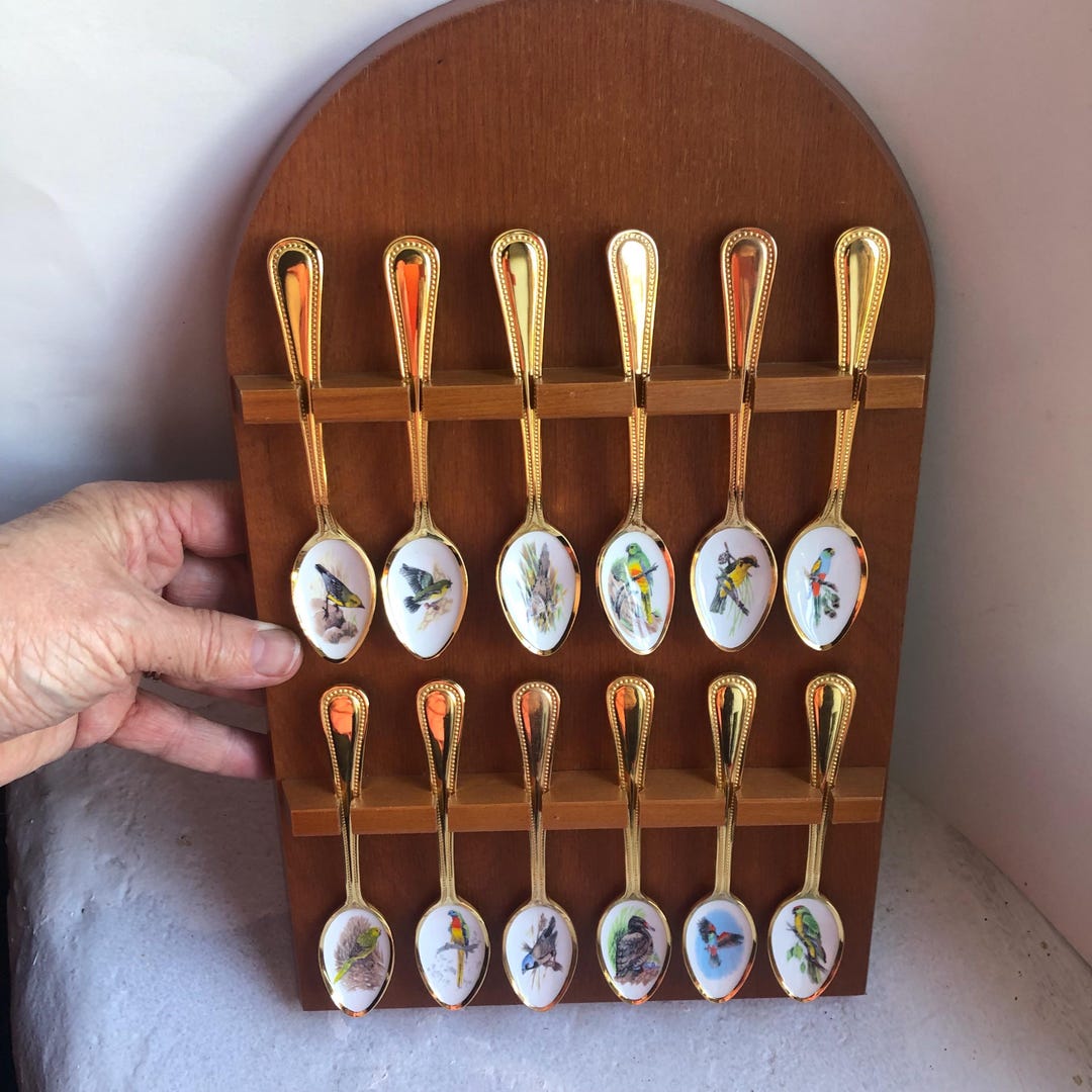 Set of 12 Collector Spoons, Gold-plated Stainless Made in Japan ...
