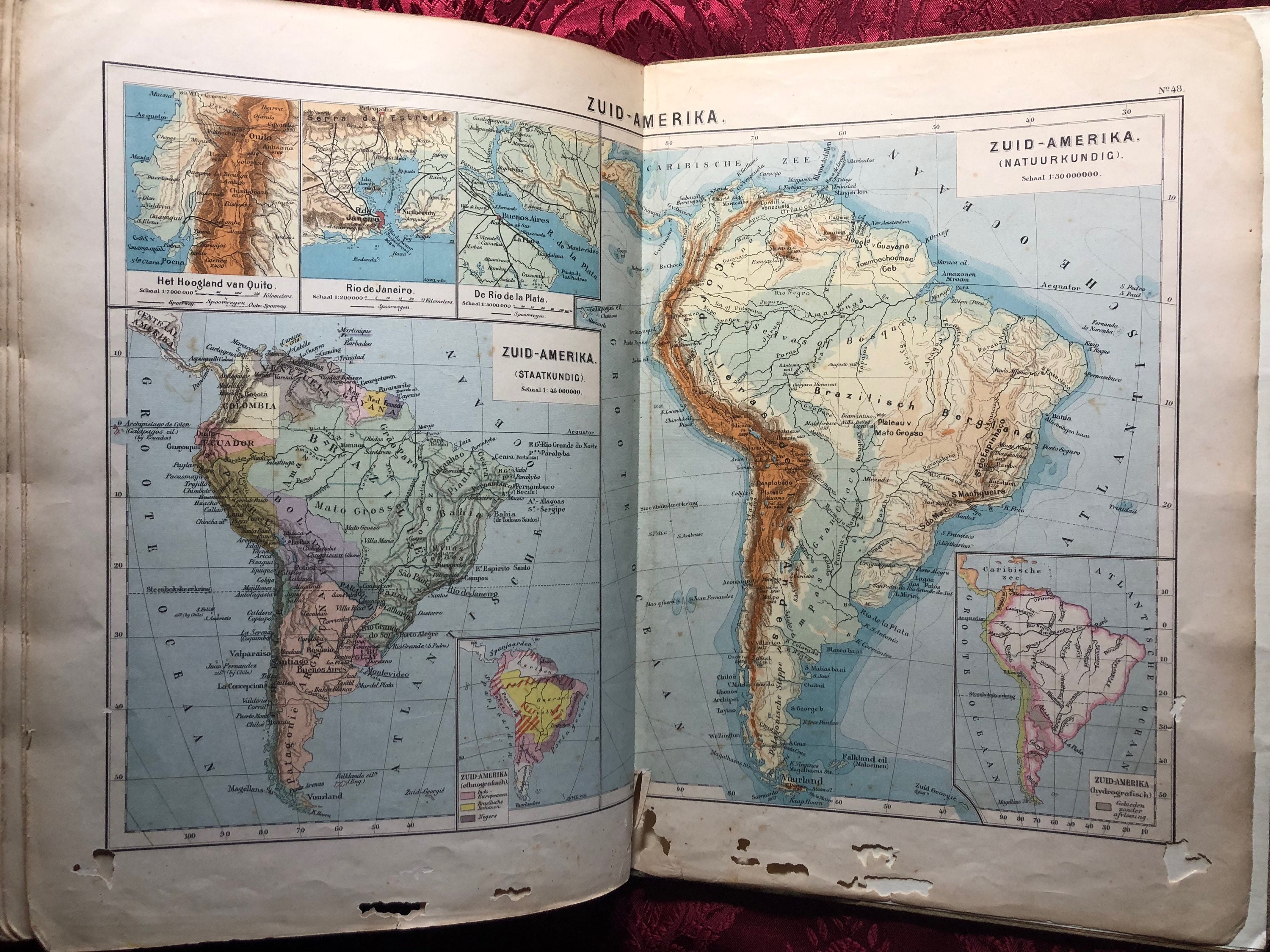 Antique Atlas, Beekman & Schuiling, School-atlas, Der Geheele Aarde ...
