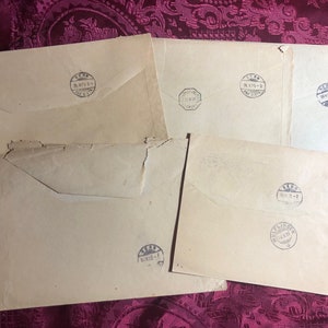 Antique Swiss Telegram Envelopes, 1890's, Switzerland Postal History, 5 ...