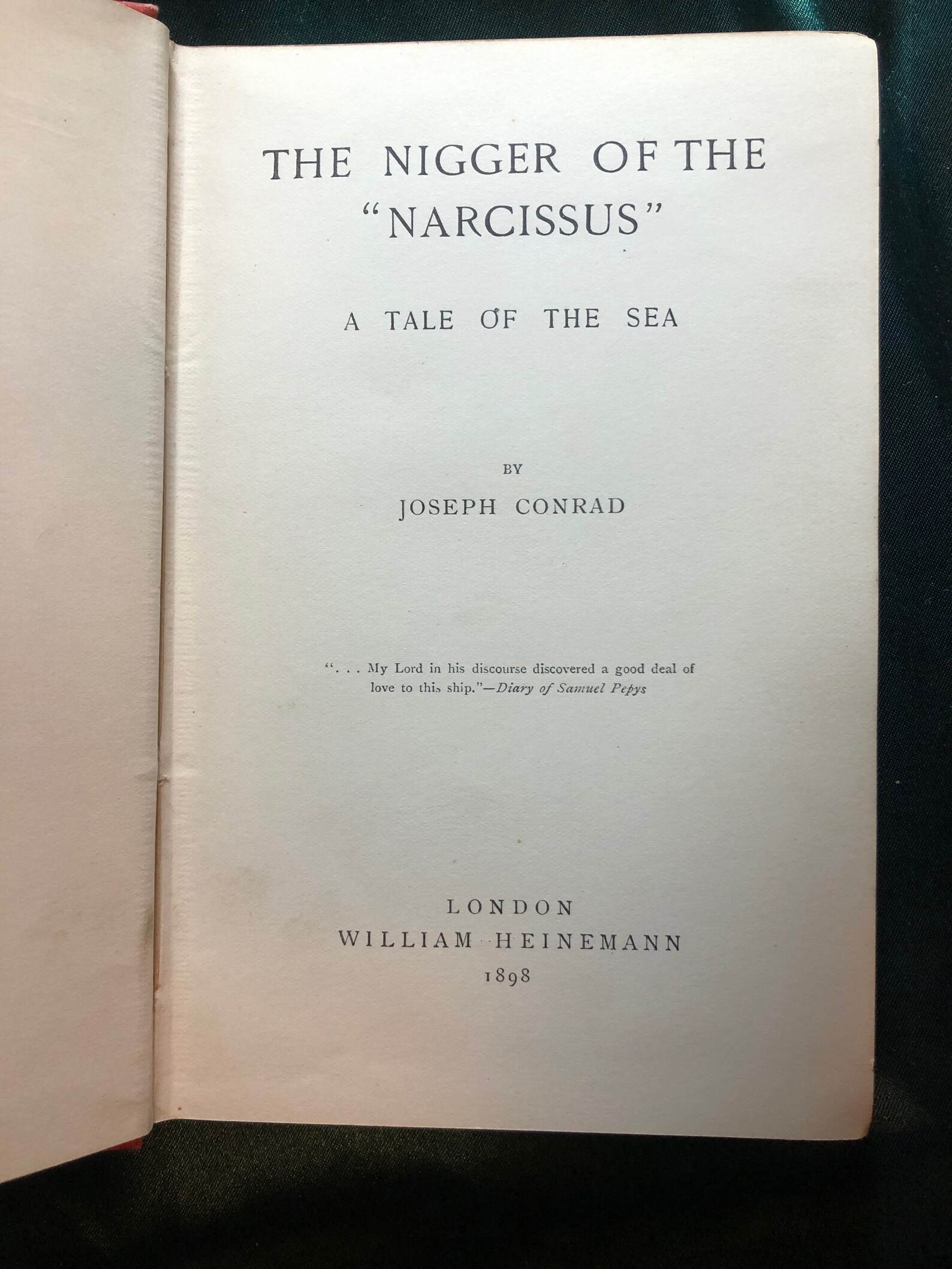 The Nicger of the Narcissus, A Book by Joseph Conrad, Famous English ...