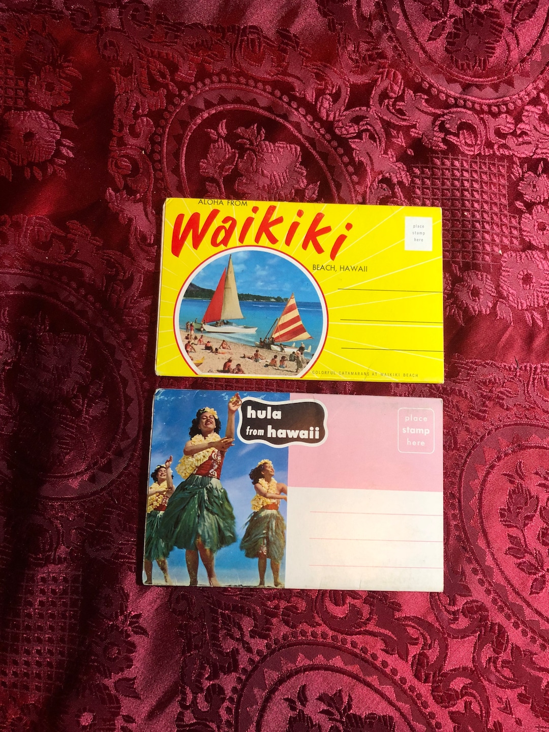 Two Vintage Souvenir Fold-out Photo Booklets From the Hawaiian Islands ...