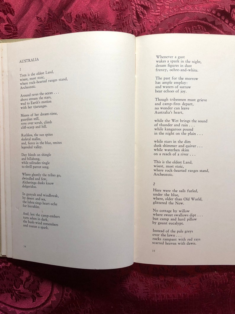 Rex Ingamells, A Book of Selected Poems, Rare 1st Edition 1944 ...