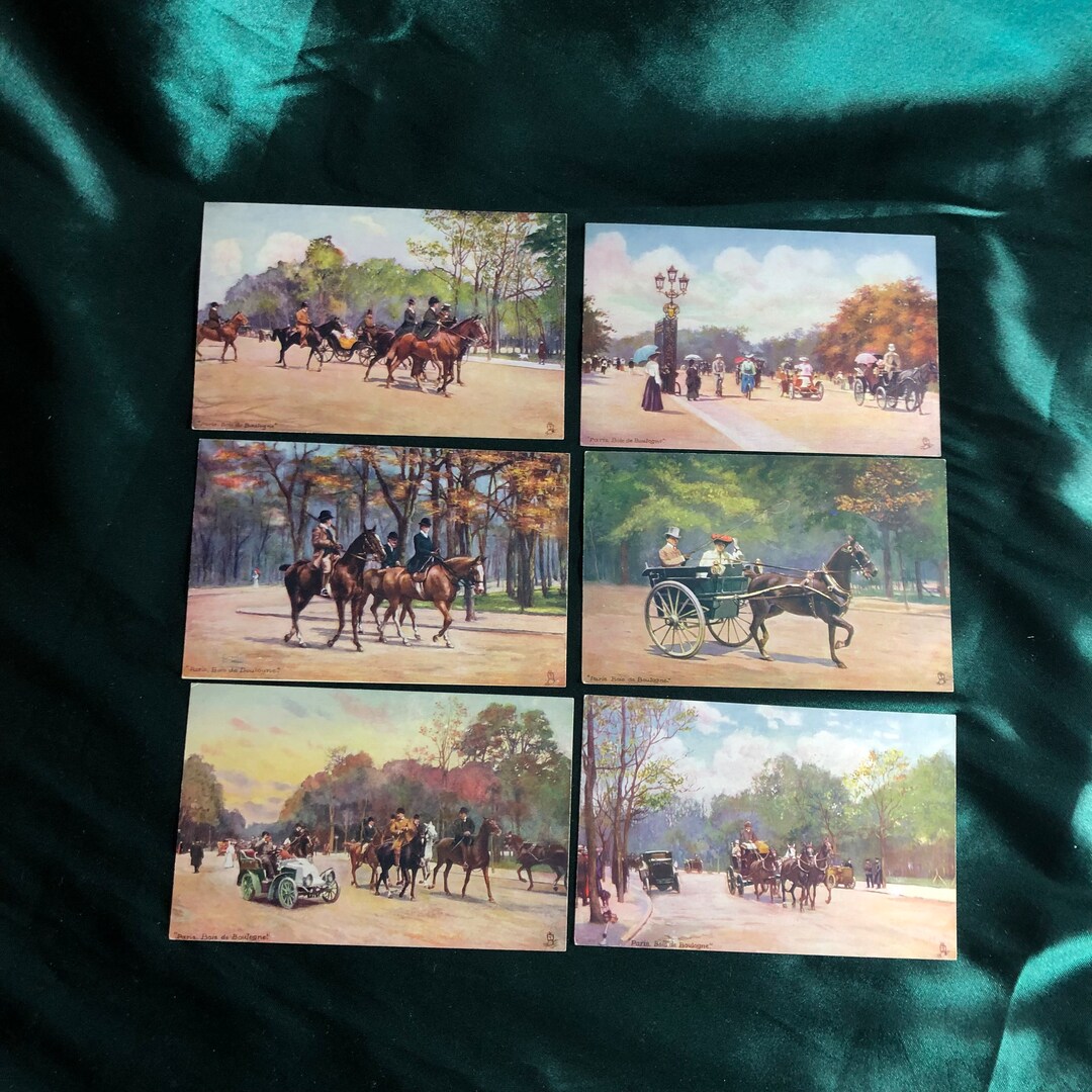 Set of 6 Antique Postcards, Raphael Tuck & Son, (paris) Bois De ...