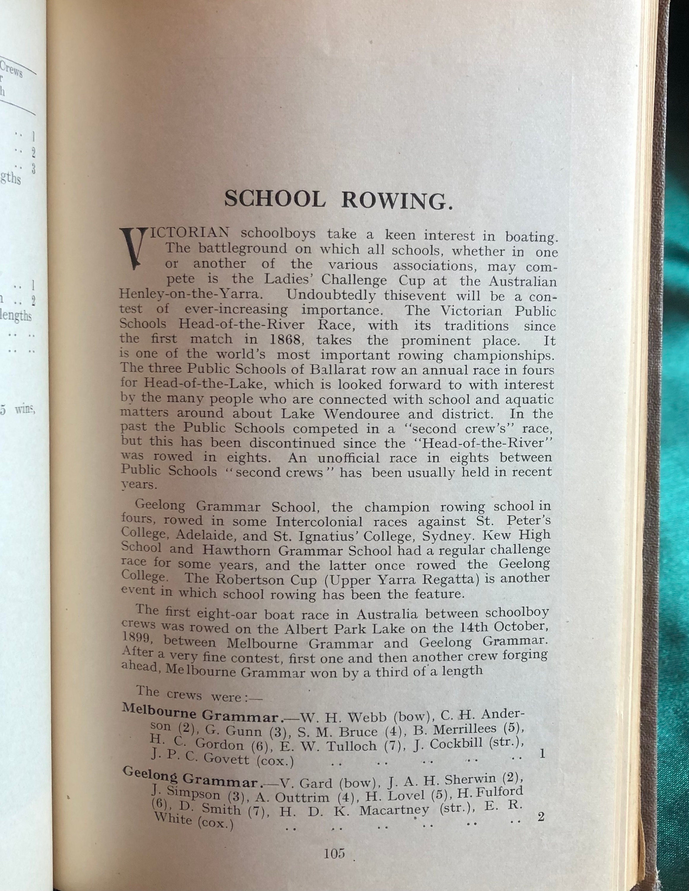 The Victorian Oarsman With A Rowing Register 1857 to 1919, Book by John ...