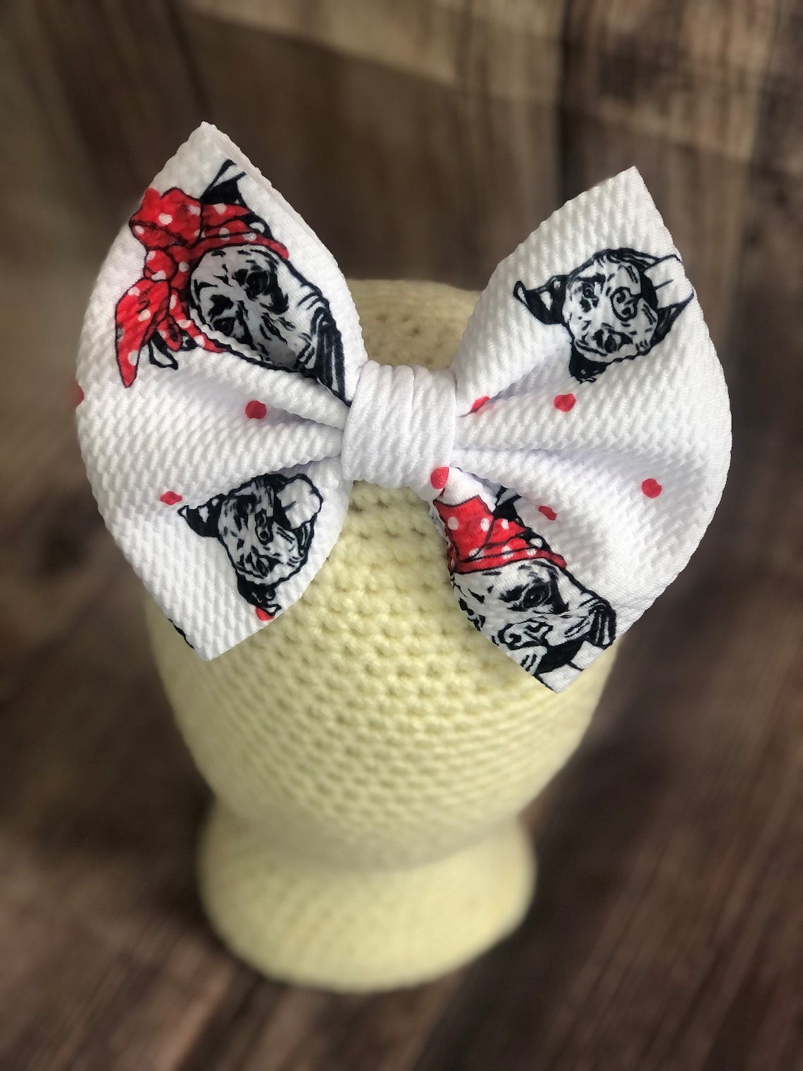 Pitbull Bandana Hair Bow | Etsy