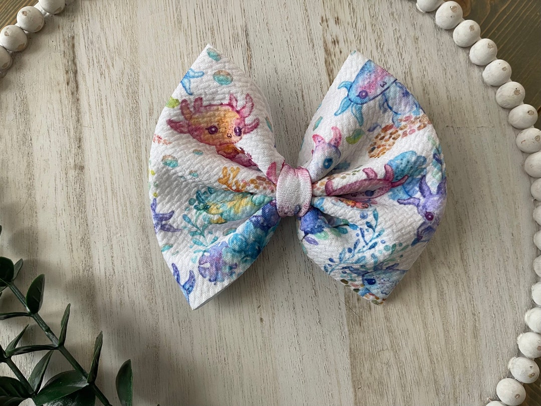 Axolotl Hair Bow - Etsy