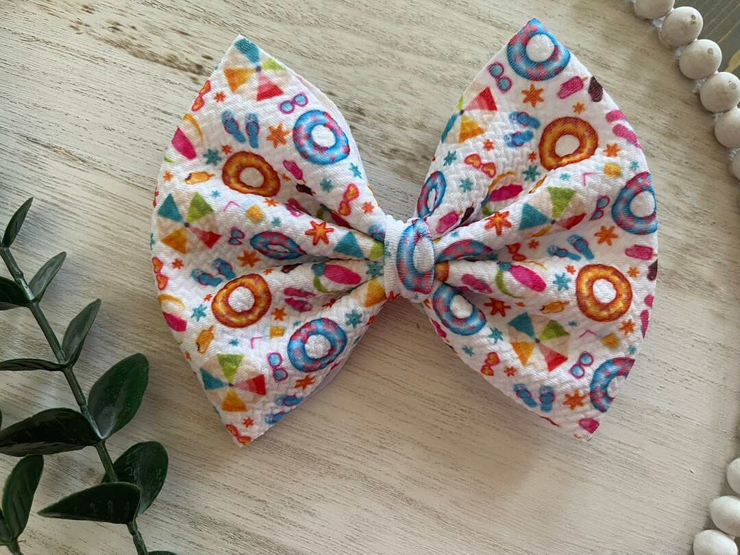 Pool Floaties Hair Bow - Etsy
