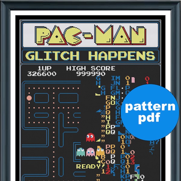 Pacman Kill Screen - Etsy