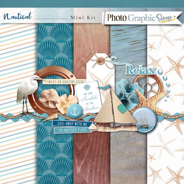 Nautical Scrapbook - Etsy