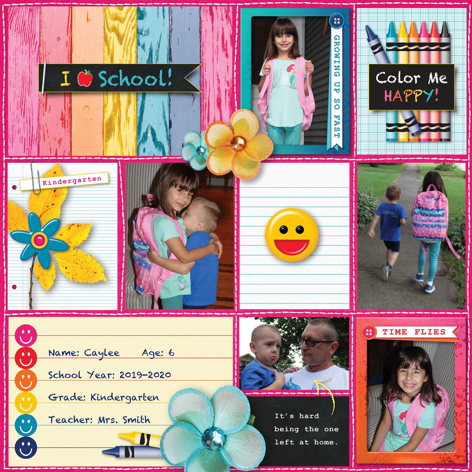 School Digital Scrapbook Elements School Clipart. - Etsy