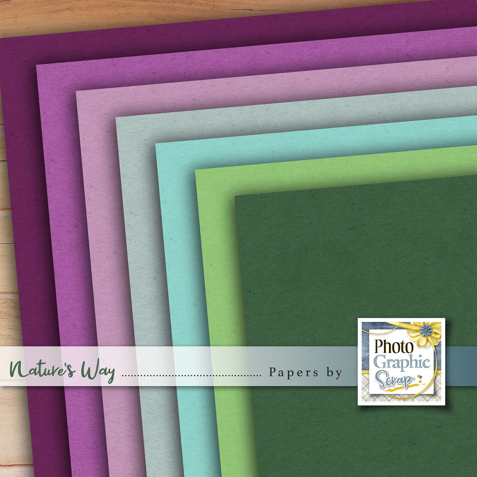 Nature Digital Scrapbook Papers Printable Papers Pattern | Etsy