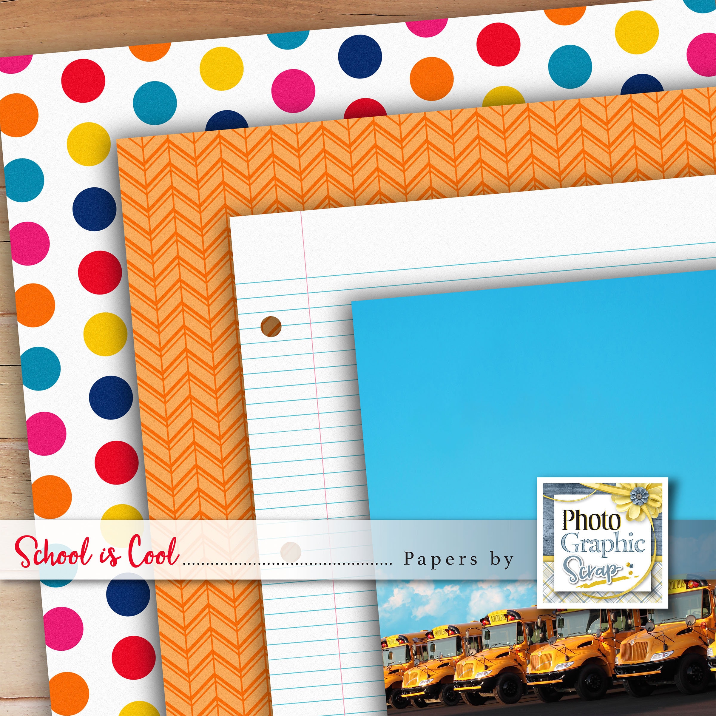 School Digital Scrapbook Papers, Printable Papers, Pattern Papers. - Etsy