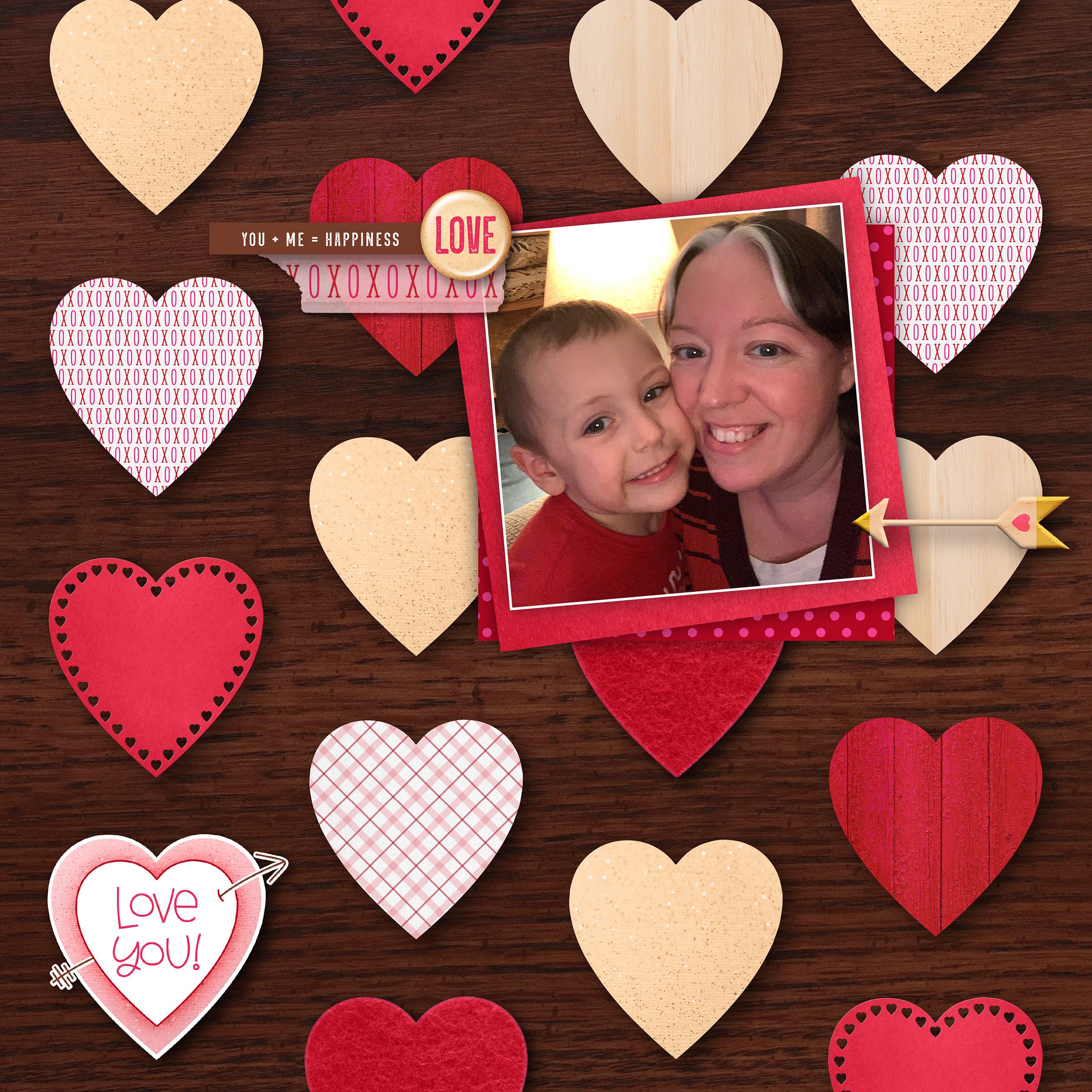 Valentine Digital Scrapbook Elements, Valentine Clipart. - Etsy
