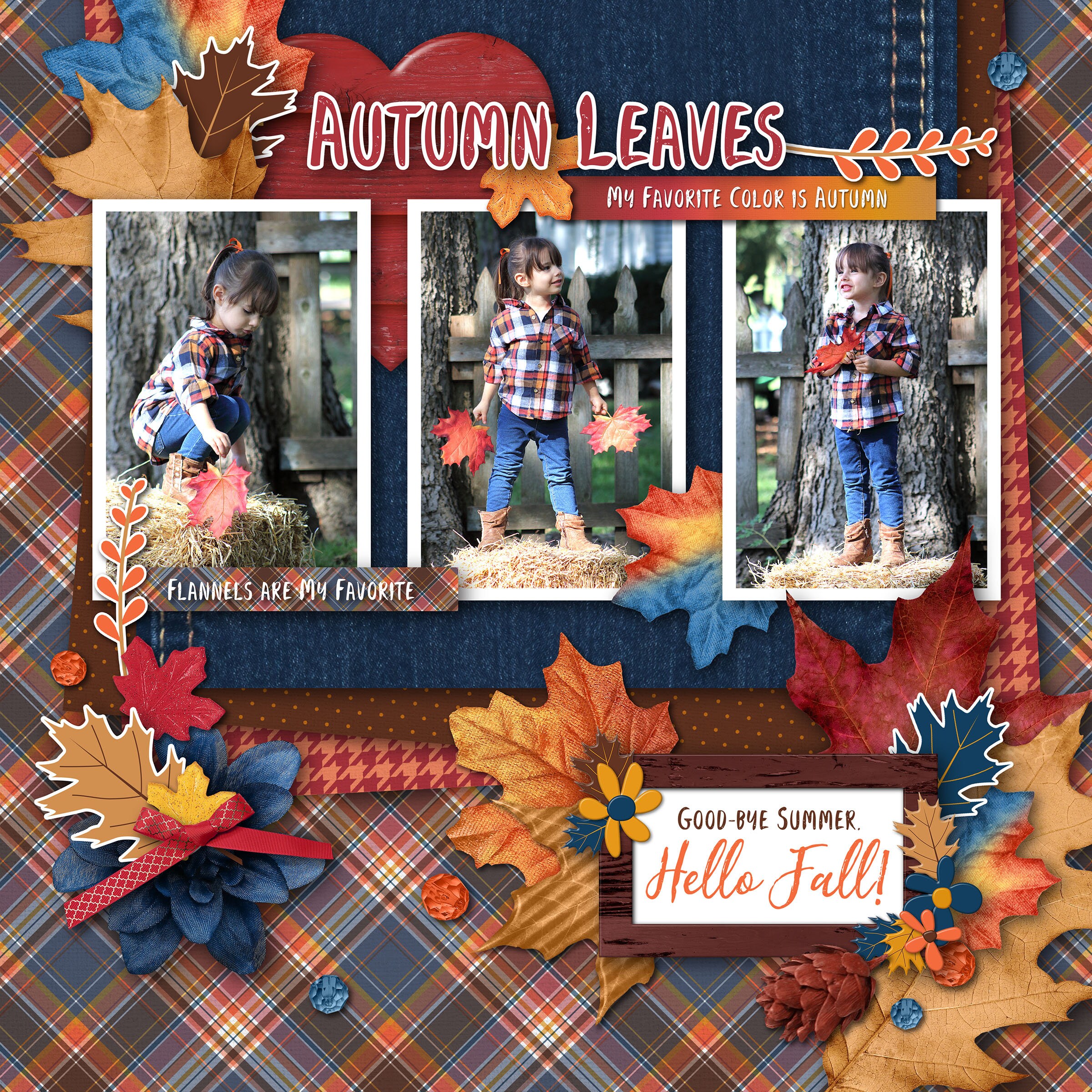 Fall Digital Scrapbook Elements, Fall Clip Art. - Etsy