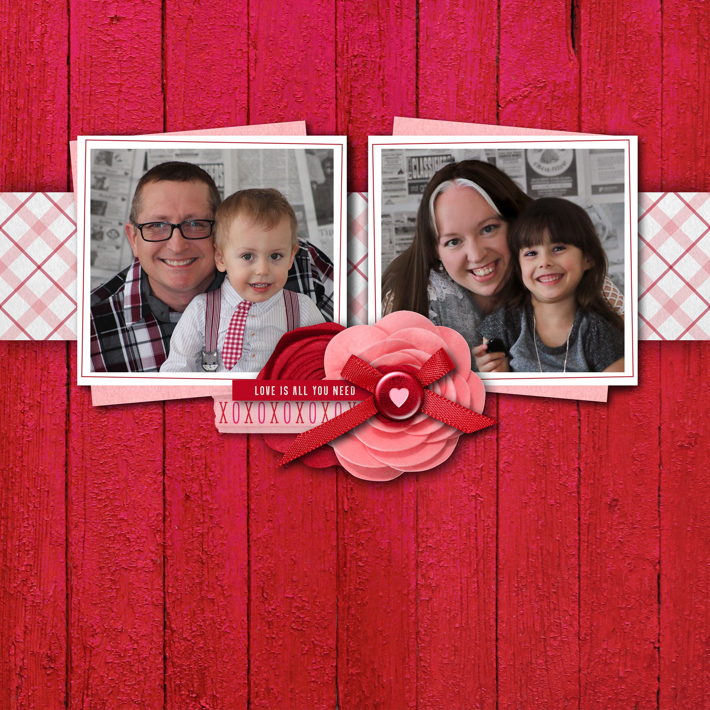 Valentine Digital Scrapbook Elements, Valentine Clipart. - Etsy