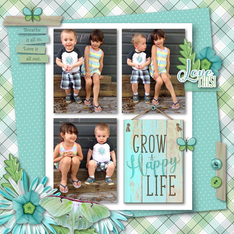 Nature Digital Scrapbook Elements, Nature Clipart. - Etsy