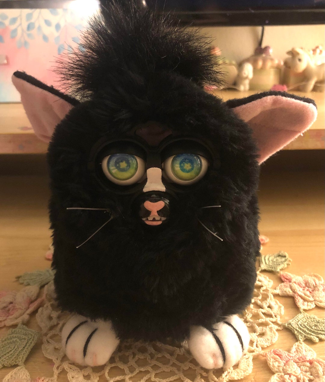 Custom Furby Black Cat With Posable Tail - Etsy