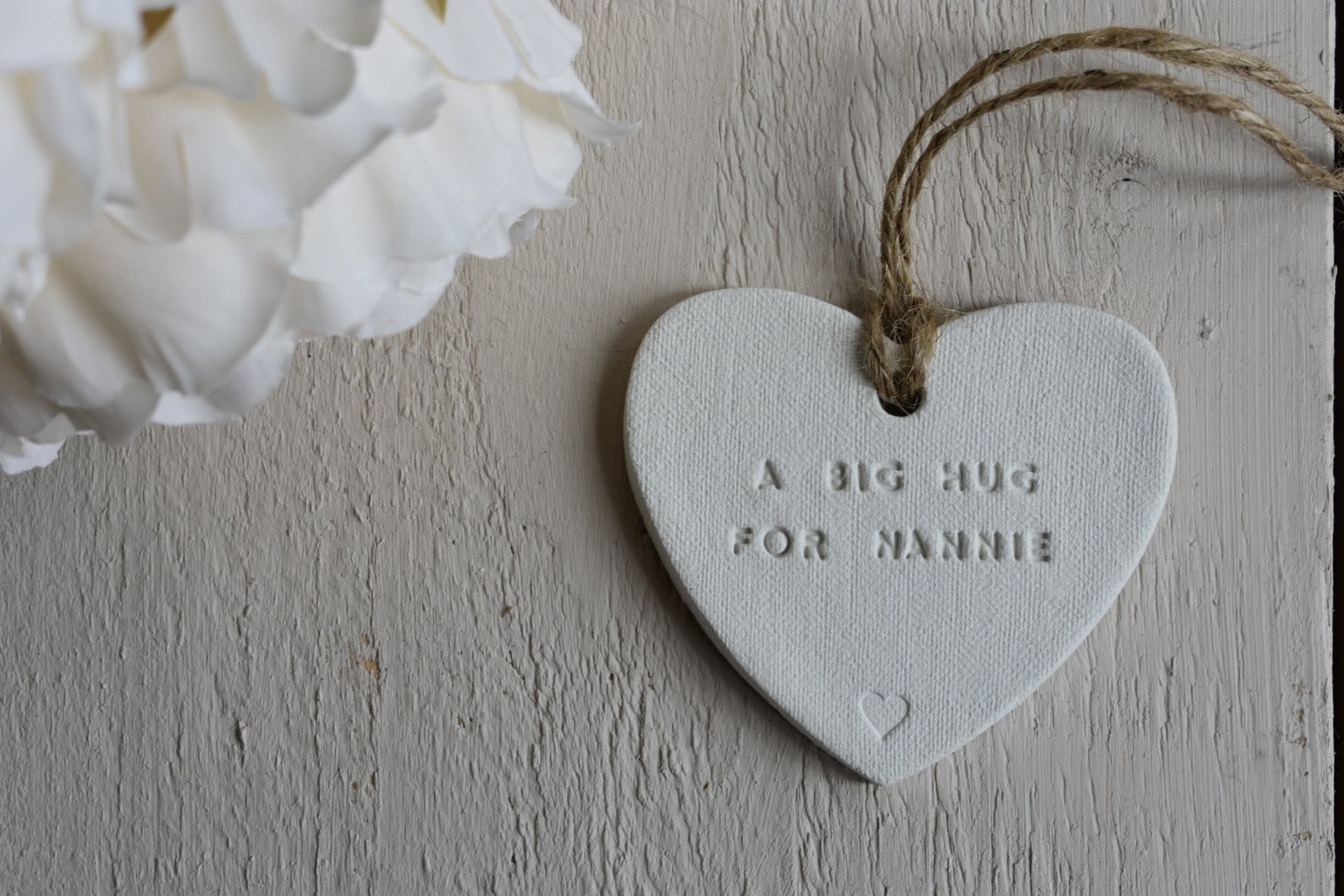 A Big Hug for Nannie | Lockdown Gift | Clay Heart Keepsake | A Pocket ...