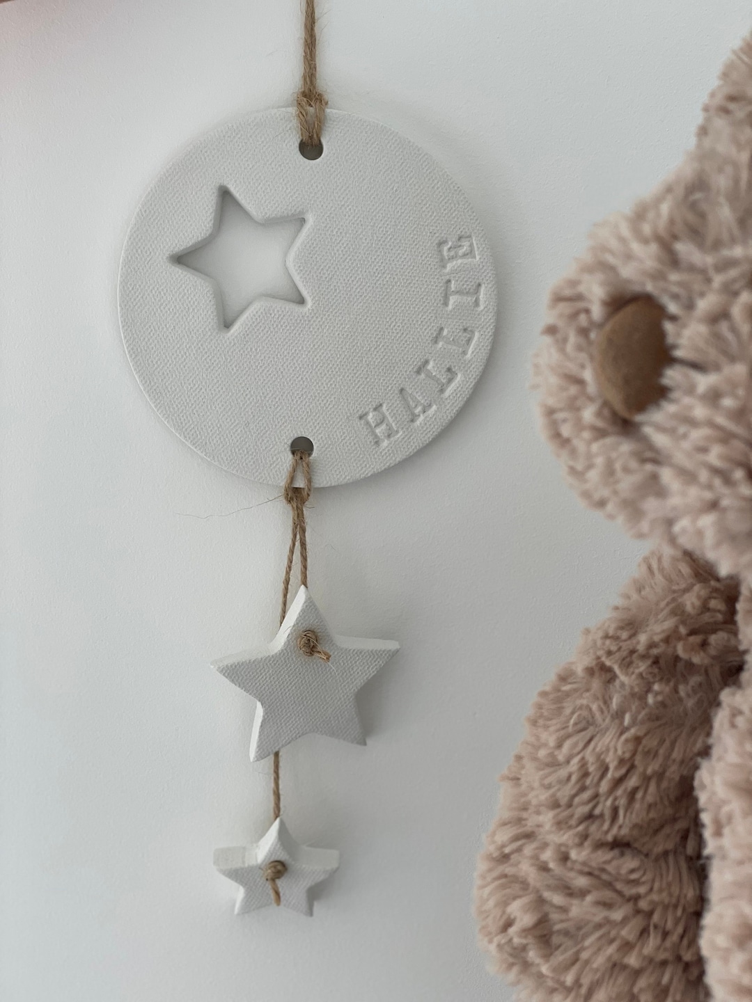 Personalised New Baby Keepsake | New Baby Gift | Personalised Clay Wall ...