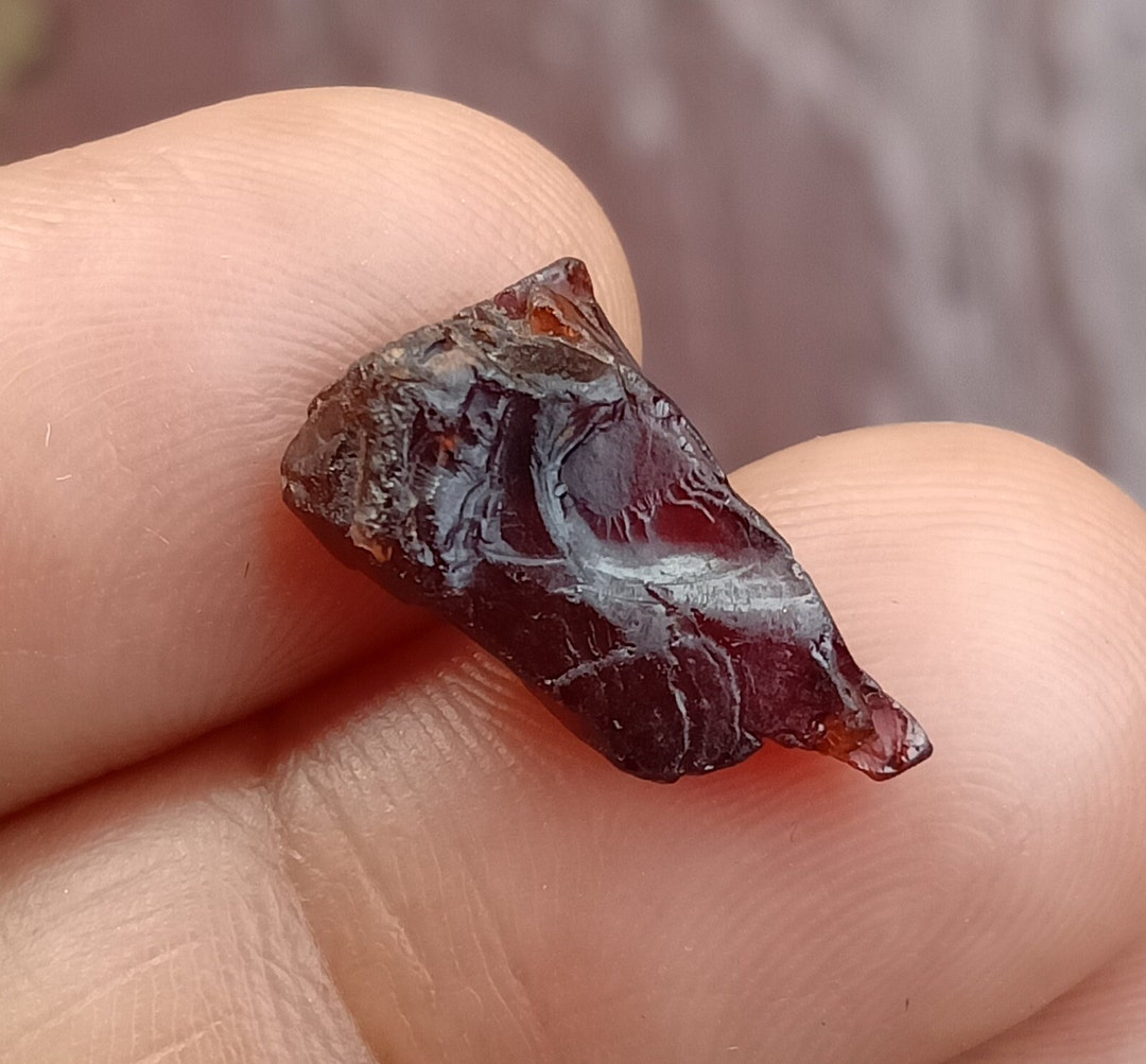 8 Crt. Pyrope-almandine Garnet. Natural Rough Crystal. - Etsy