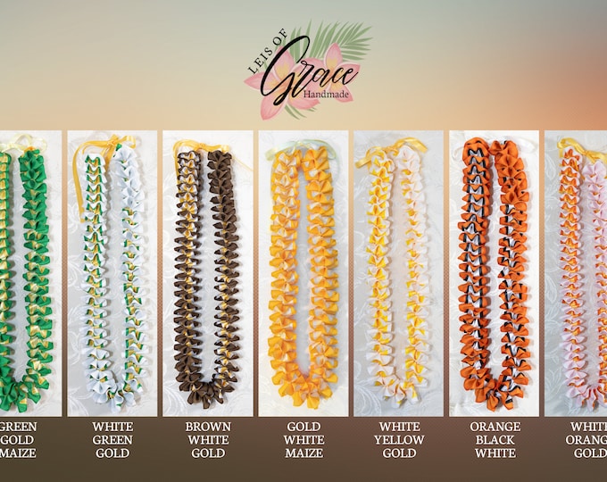 Handmade Ribbon Leis Other Variations scroll Below for Other Colors - Etsy