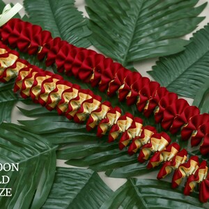 Handmade Ribbon Leis Red and Pink Variations scroll Below - Etsy