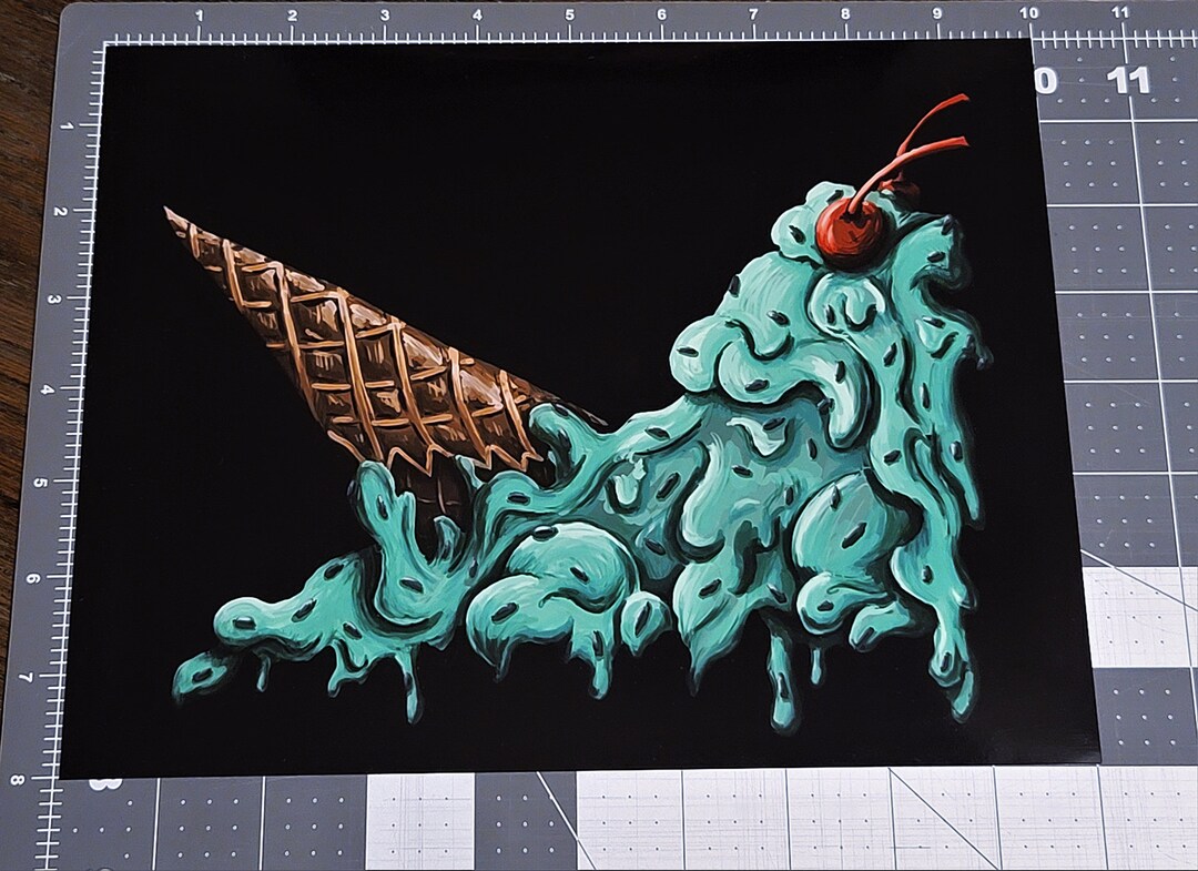 Ice Cream Snail Print - Etsy