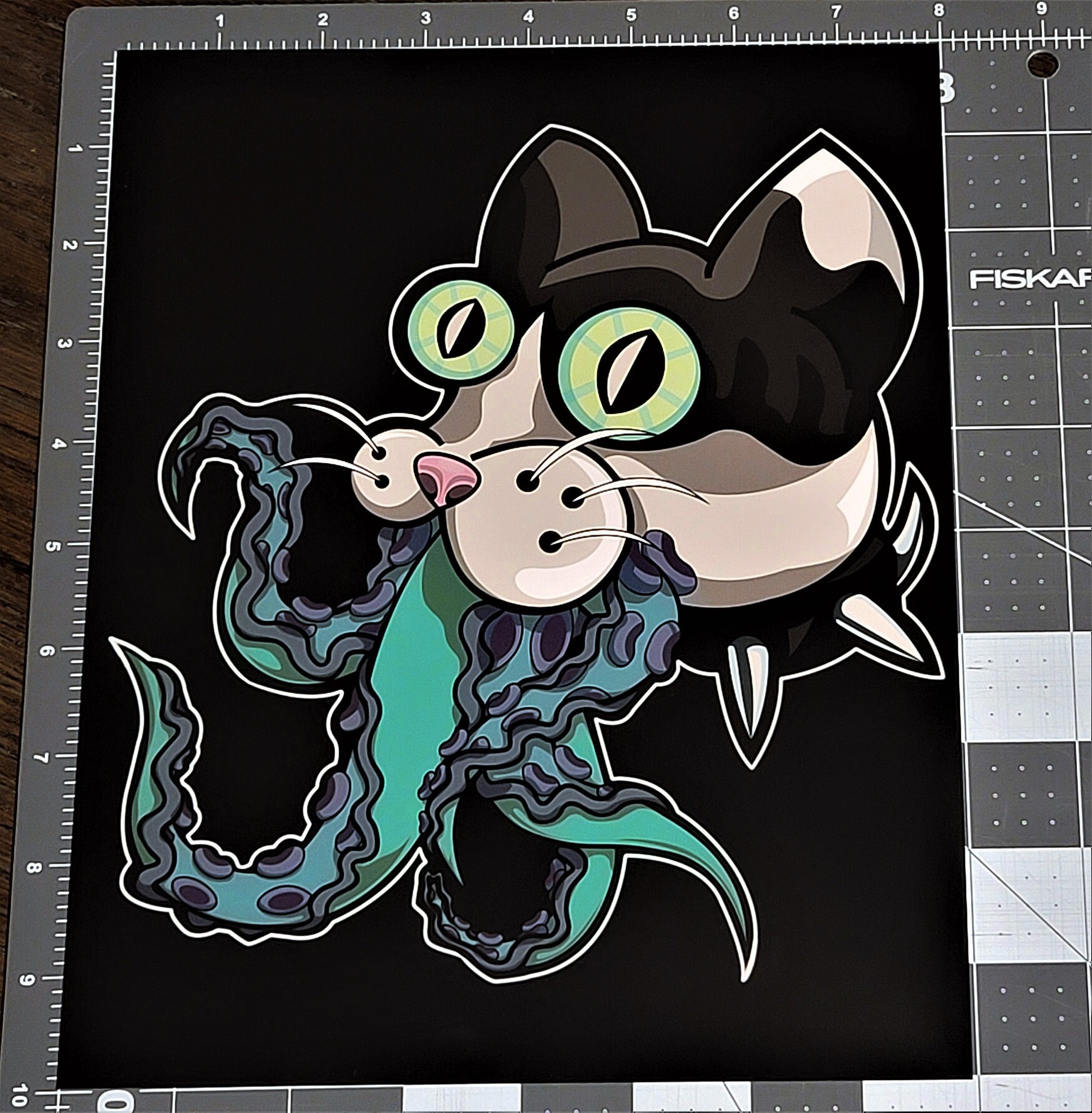 Cthulhu Cat Print - Etsy