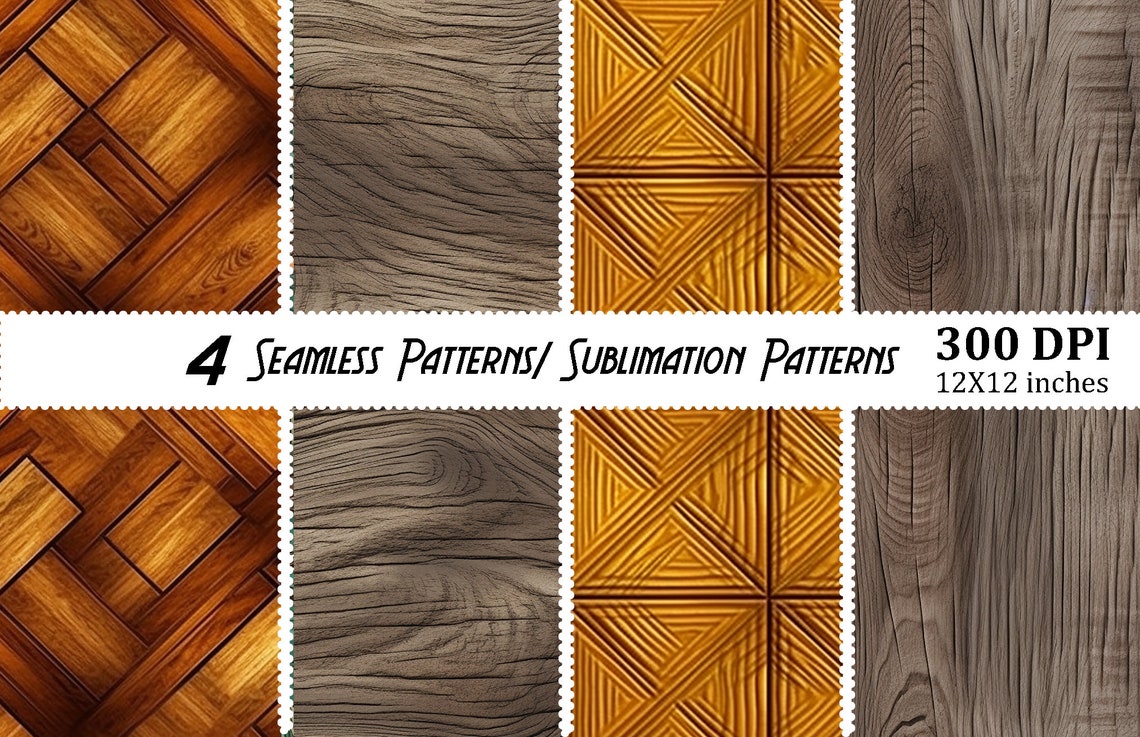 Seamless Various Wooden Floor Digital Pattern, Instant Download, JPEG ...