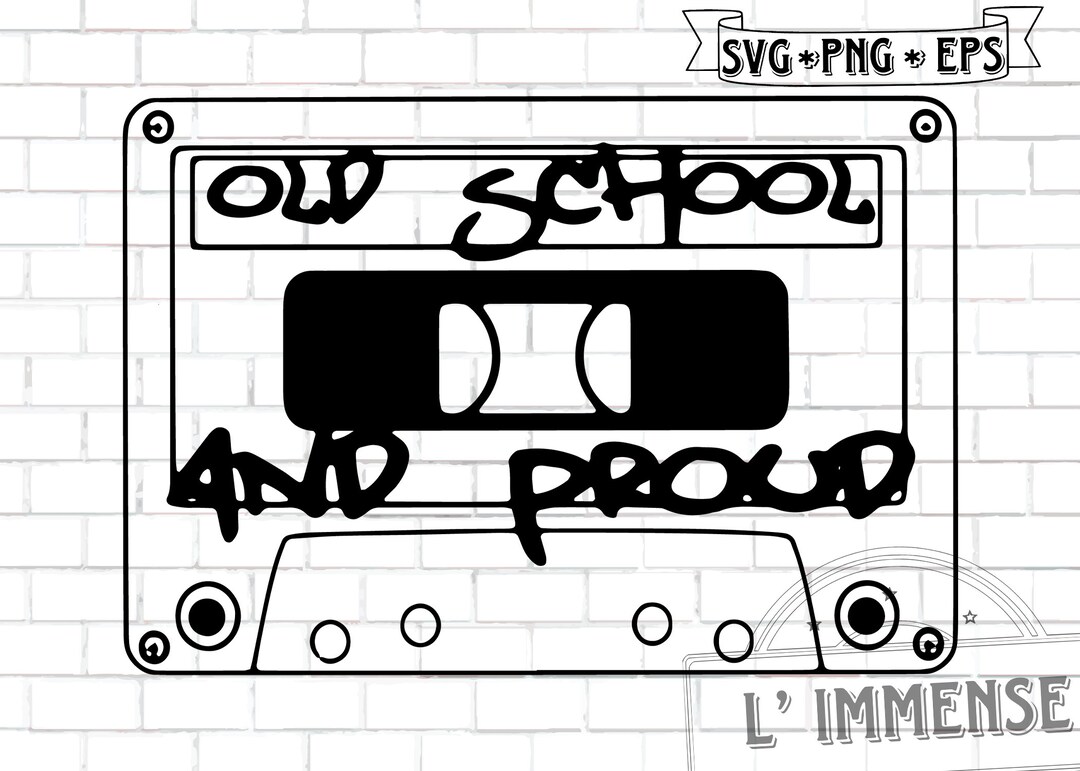 Original "old School" SVG,PNG,EPS Cutting File for Cricut, Silhouette ...